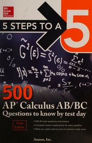 500 AP calculus AB/BC questions to know by test day - Pixelpaperback.com